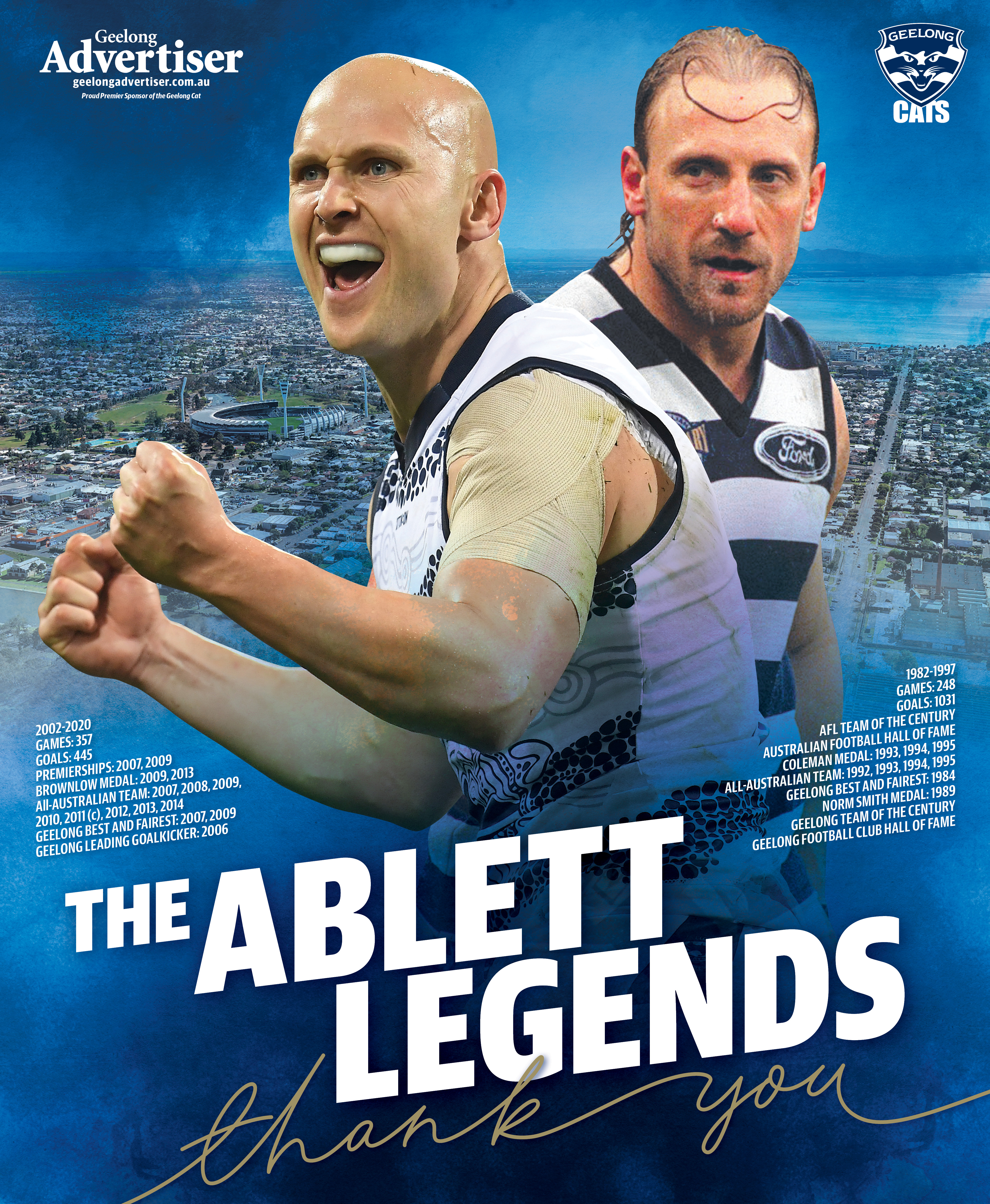Gary Ablett: download poster of Cats champions with legendary father ...